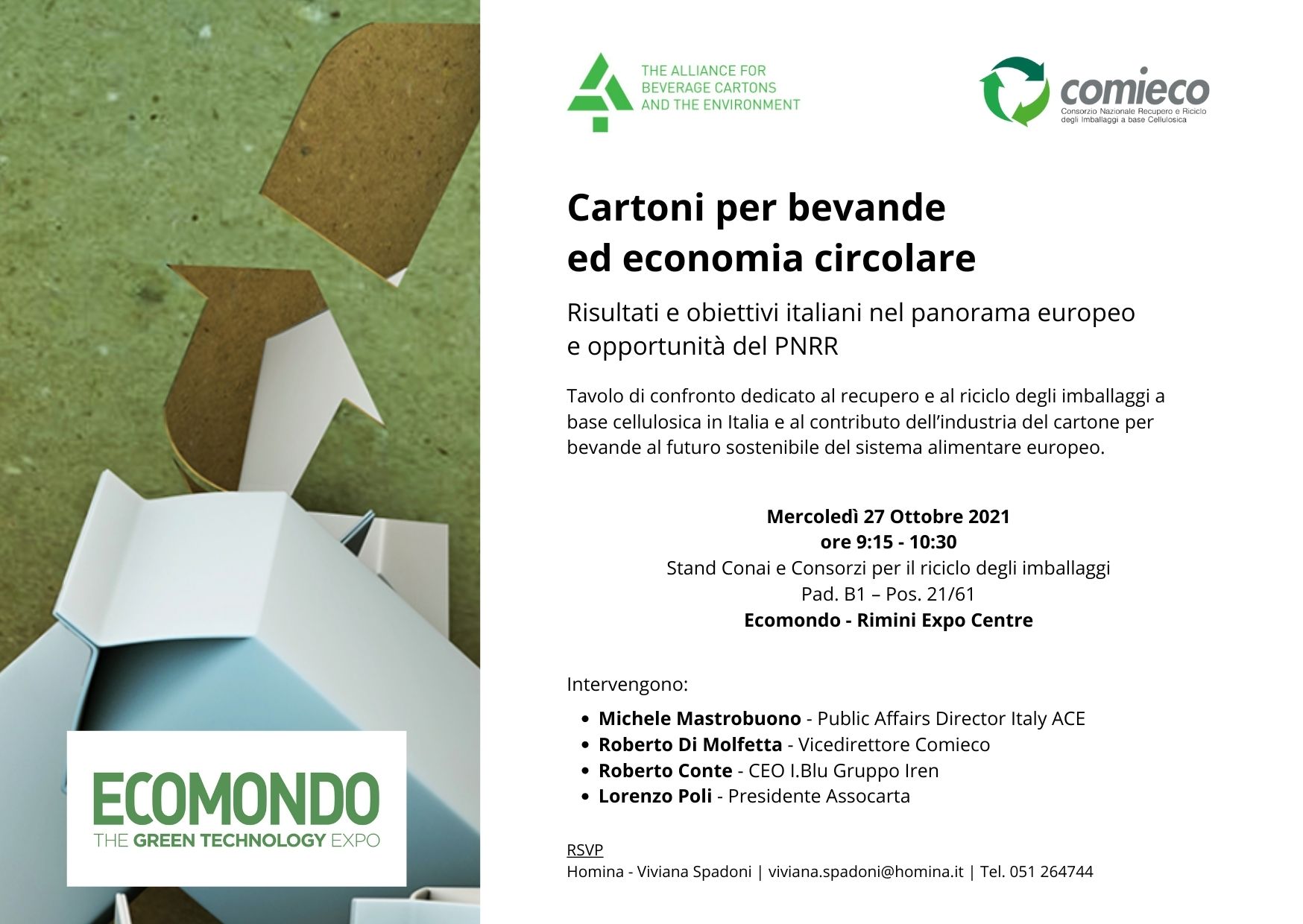 Ecomondo 2021 - Comieco