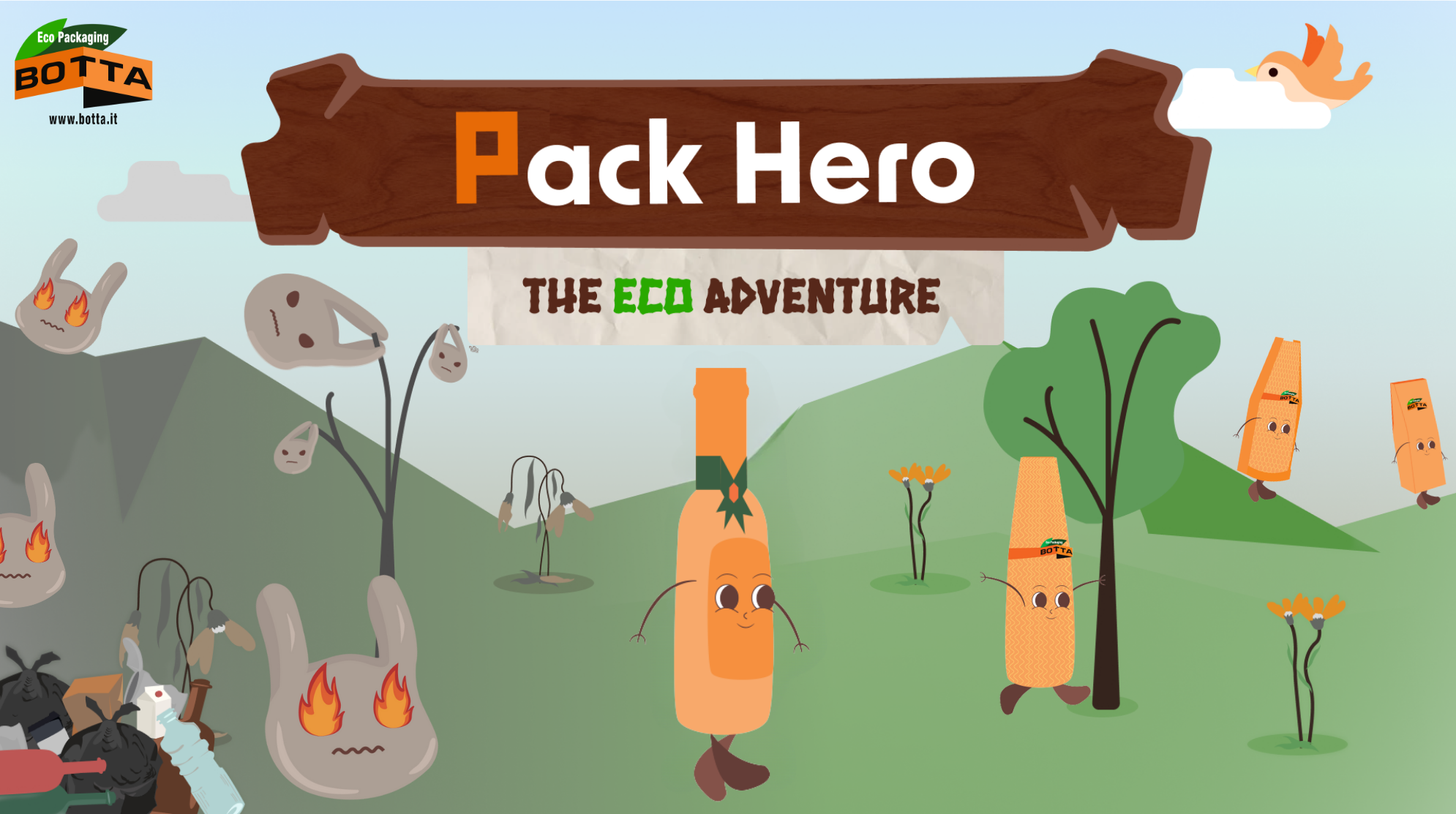 Essere sostenibili è un gioco bellissimo con Pack Hero! - Comieco